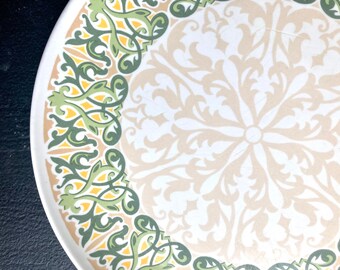 Retro Melamine Dinner Plates - Etsy