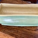 Red Wing Planter Art Pottery # 814 USA Glazed Footed Sage Green Yellow ...