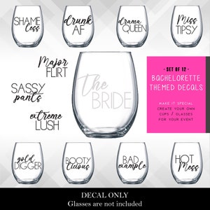 Bachelorette Party Decals - Multiple Sayings - Fun, Girls Night Out ...