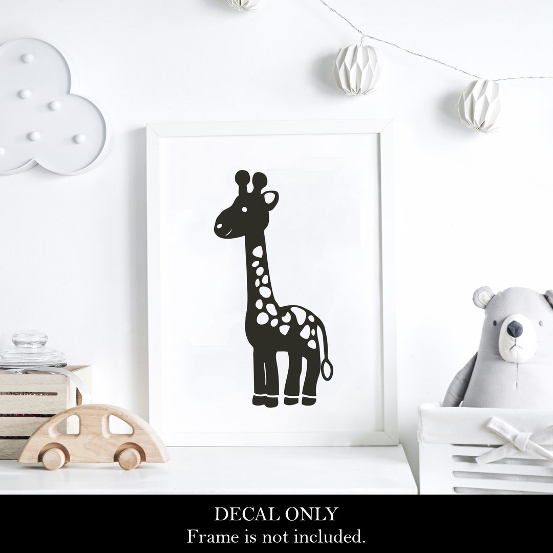 Baby Giraffe Decal | Vinyl Sticker - Newborn Nursery, Car, Window ...