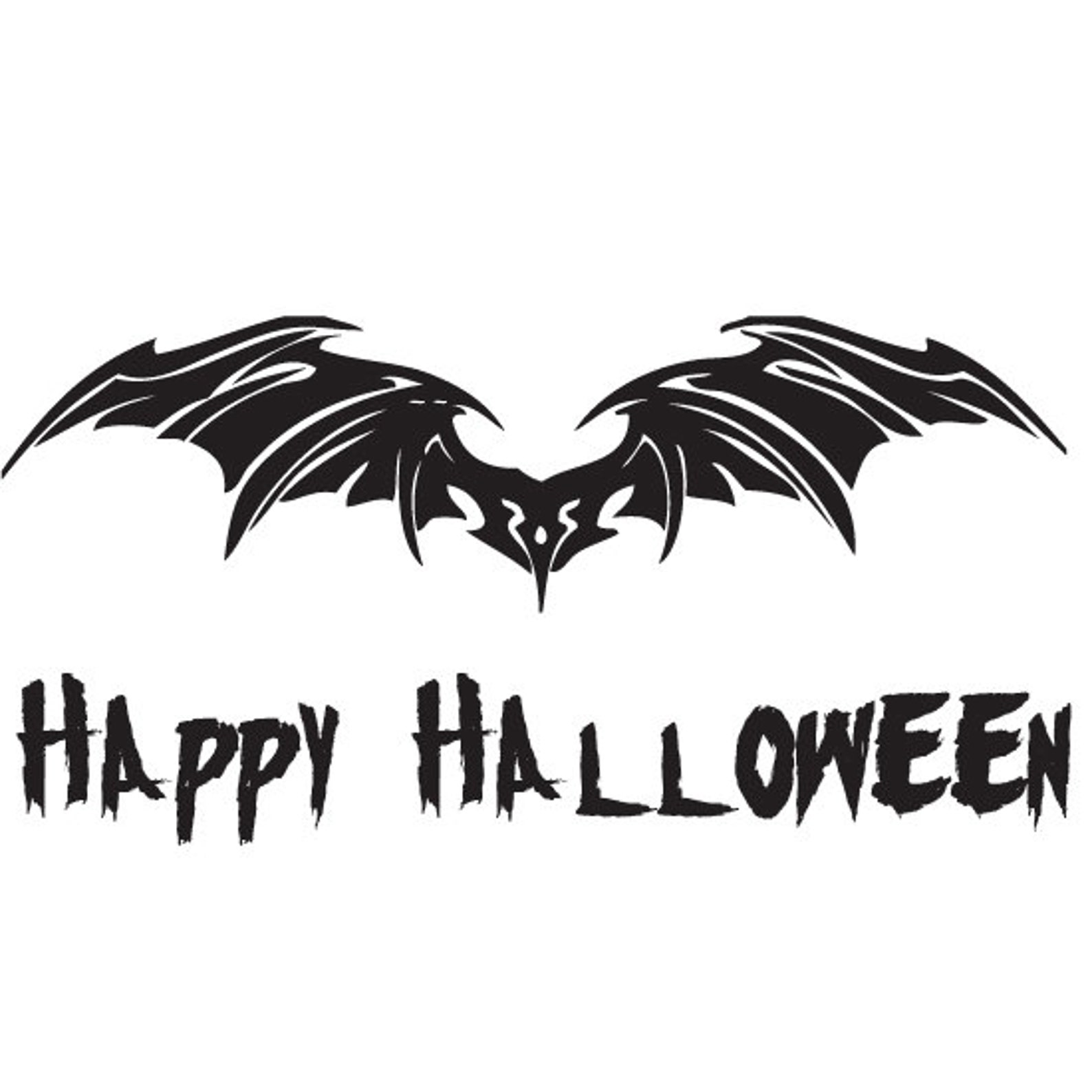 Happy Halloween Bat Vinyl Sign for Walls Windows Doors - Etsy
