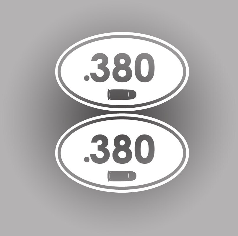 380 Ammo Can Decal .380 | Set of 2