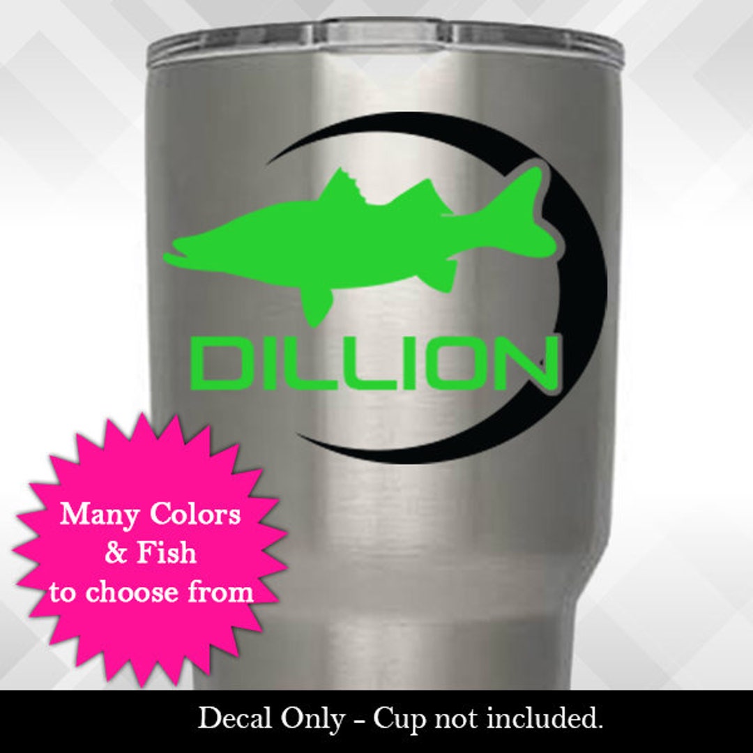 Personalized Fish Decal Custom Name - Vinyl Sticker - Customizable for ...