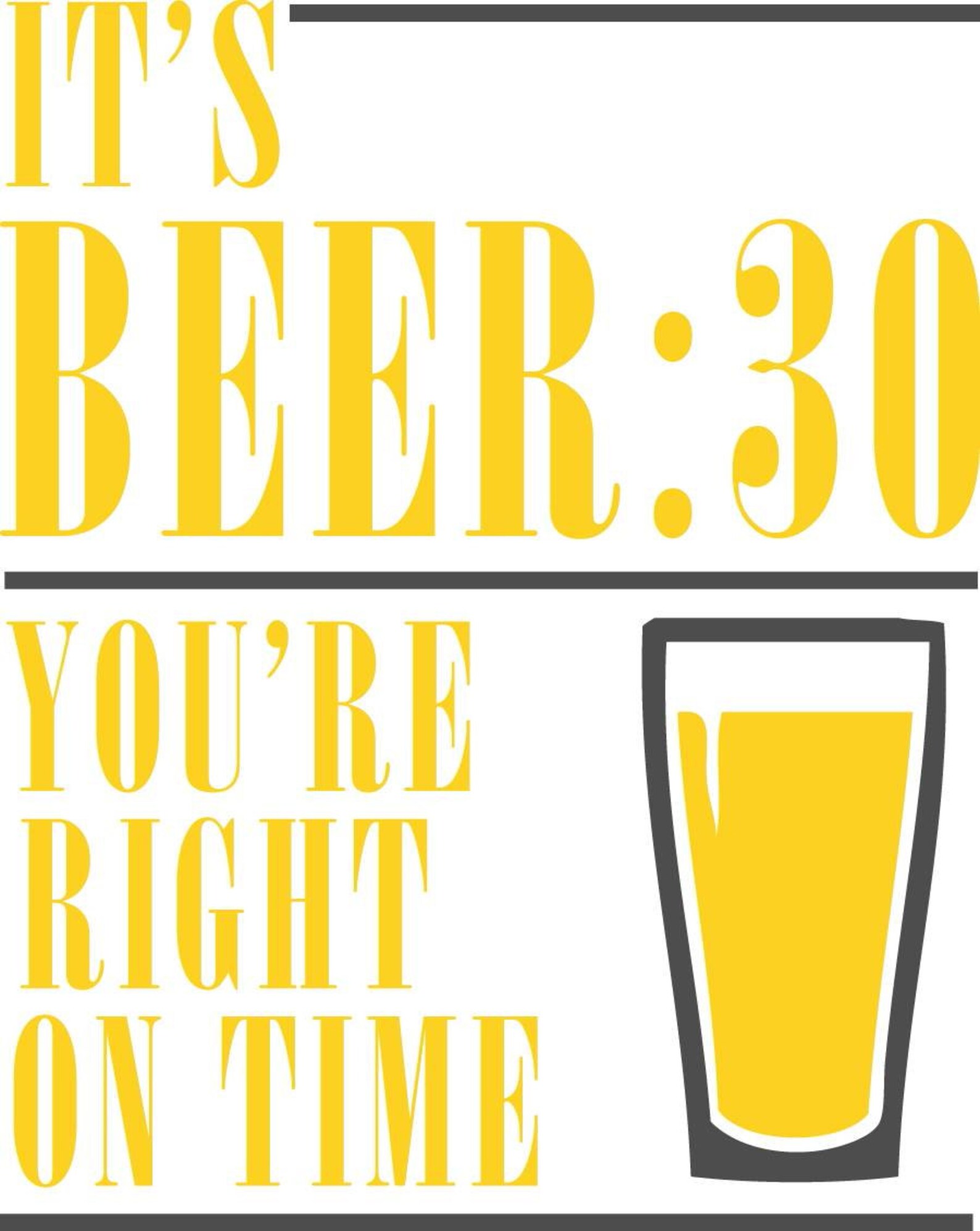 Beer 30 Decal Perfect for Making Beer Shadow Boxes or a Fun - Etsy