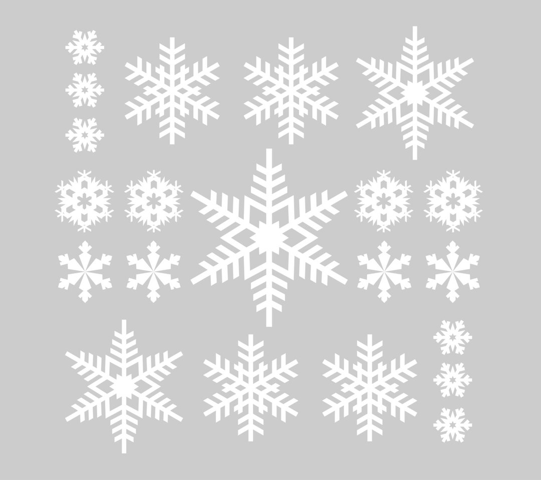 21 Vinyl Snowflake Decals for the Holidays Christmas Winter - Etsy Canada