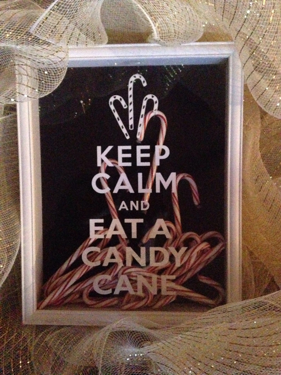 Keep Calm and Eat A Candy Cane - Vinyl Sticker Decal / Sticker ...