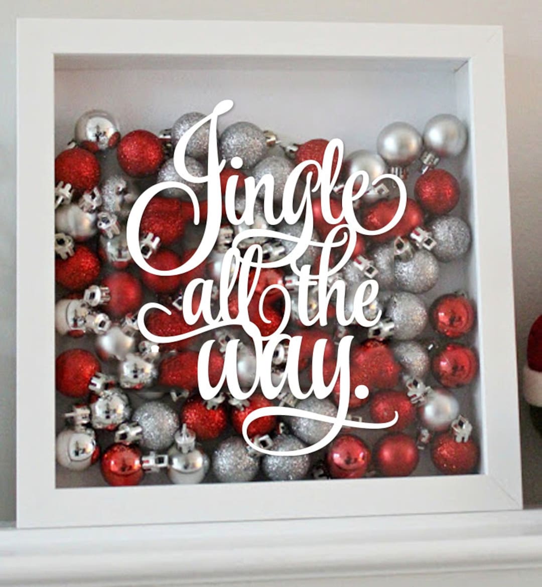 Jingle All the Way- Holiday Vinyl Sticker -christmas Decal | Holiday ...