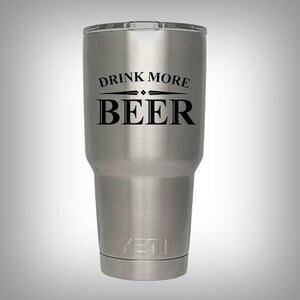 Drink More Beer - Vinyl Sticker Decal- Decal Only - Make a Beer Cap ...