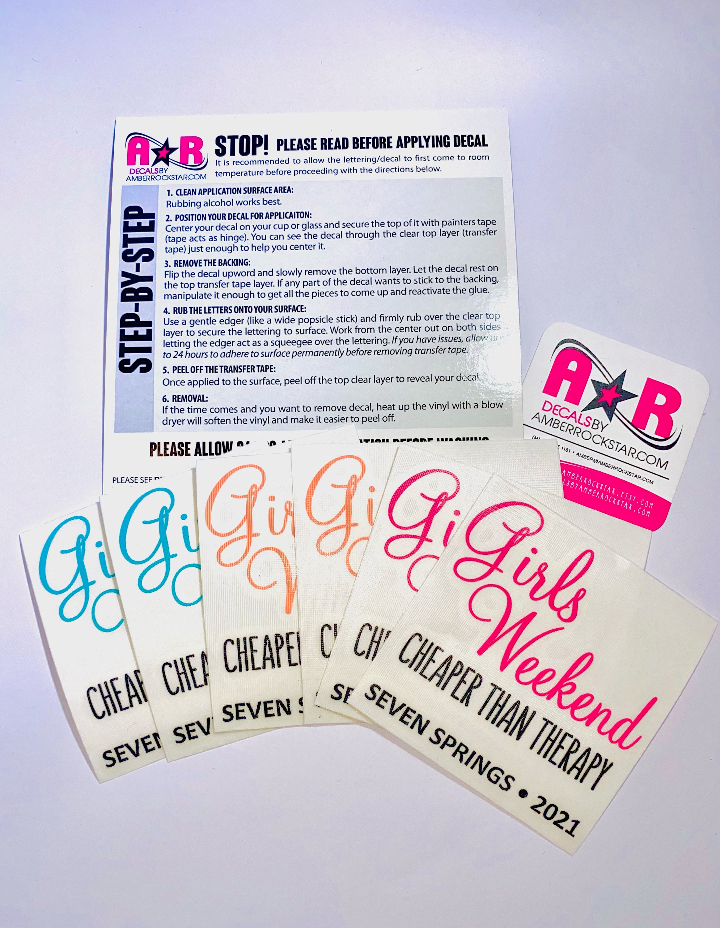 Girls Weekend Cheaper Than Therapy DECALS for Wine Glass Yeti | Etsy Canada