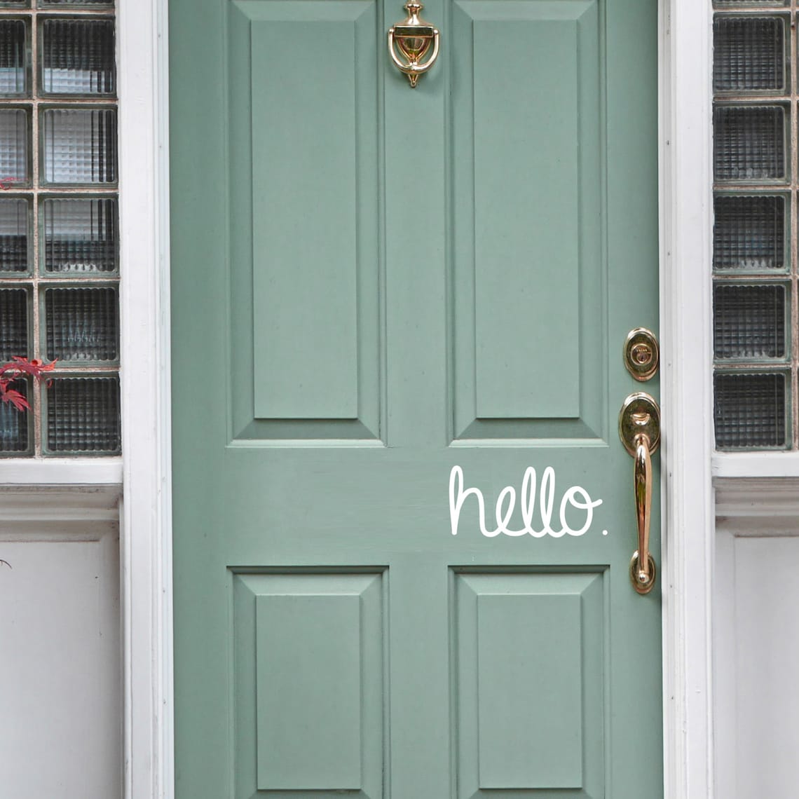 Hello Front Door Vinyl Sticker Decal Trendy Hello. Available - Etsy