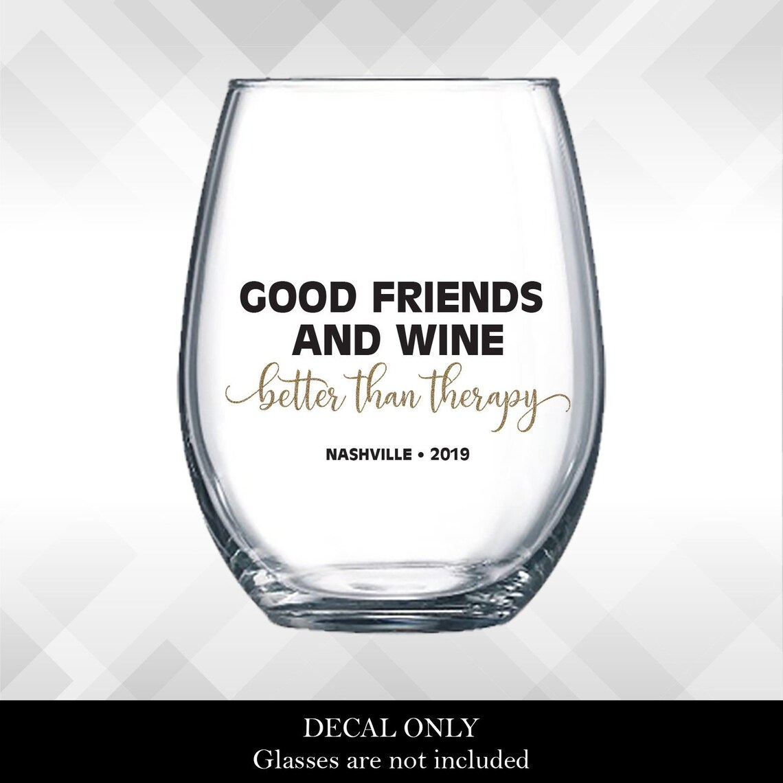 Girls Weekend Decals Better Than Therapy Vinyl Decals for - Etsy