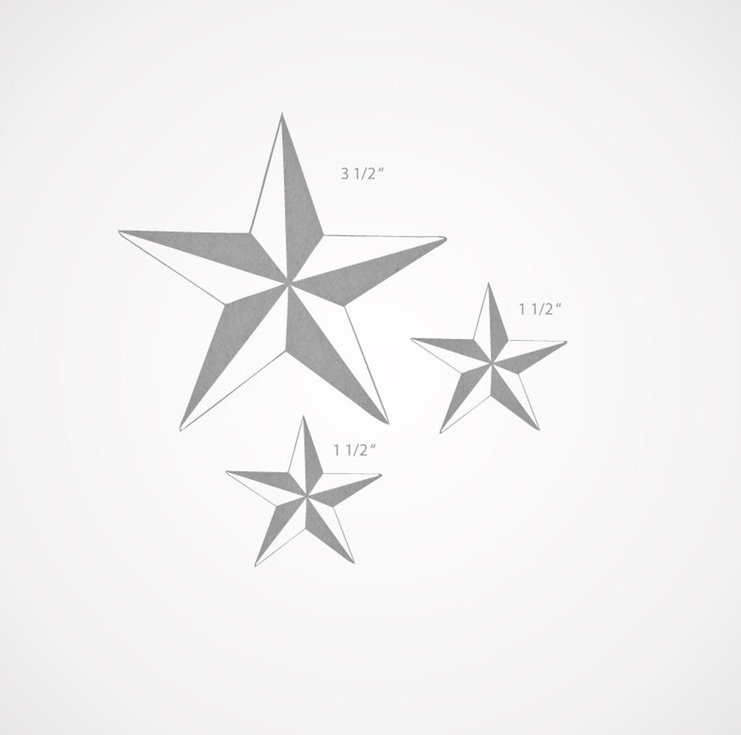 Nautical Star, 3 Star Stickers, Star Decals - Car, Boat, Truck Decals ...