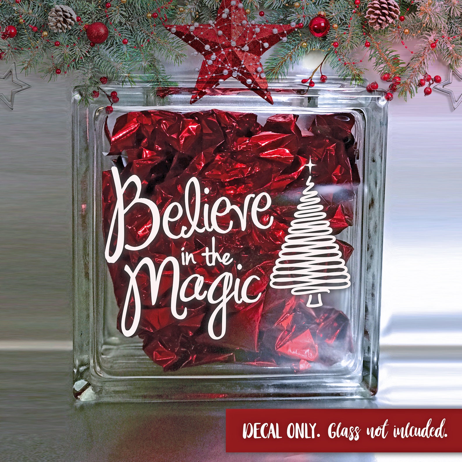 Believe in the Magic Christmas Holiday Vinyl Sticker - Etsy