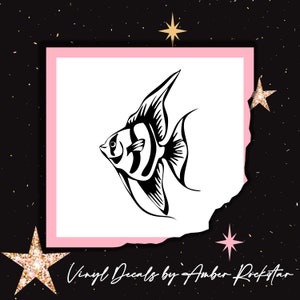 Angelfish - Laptop / Wall Vinyl Decal - Shadow Box Decal Sticker - Etsy