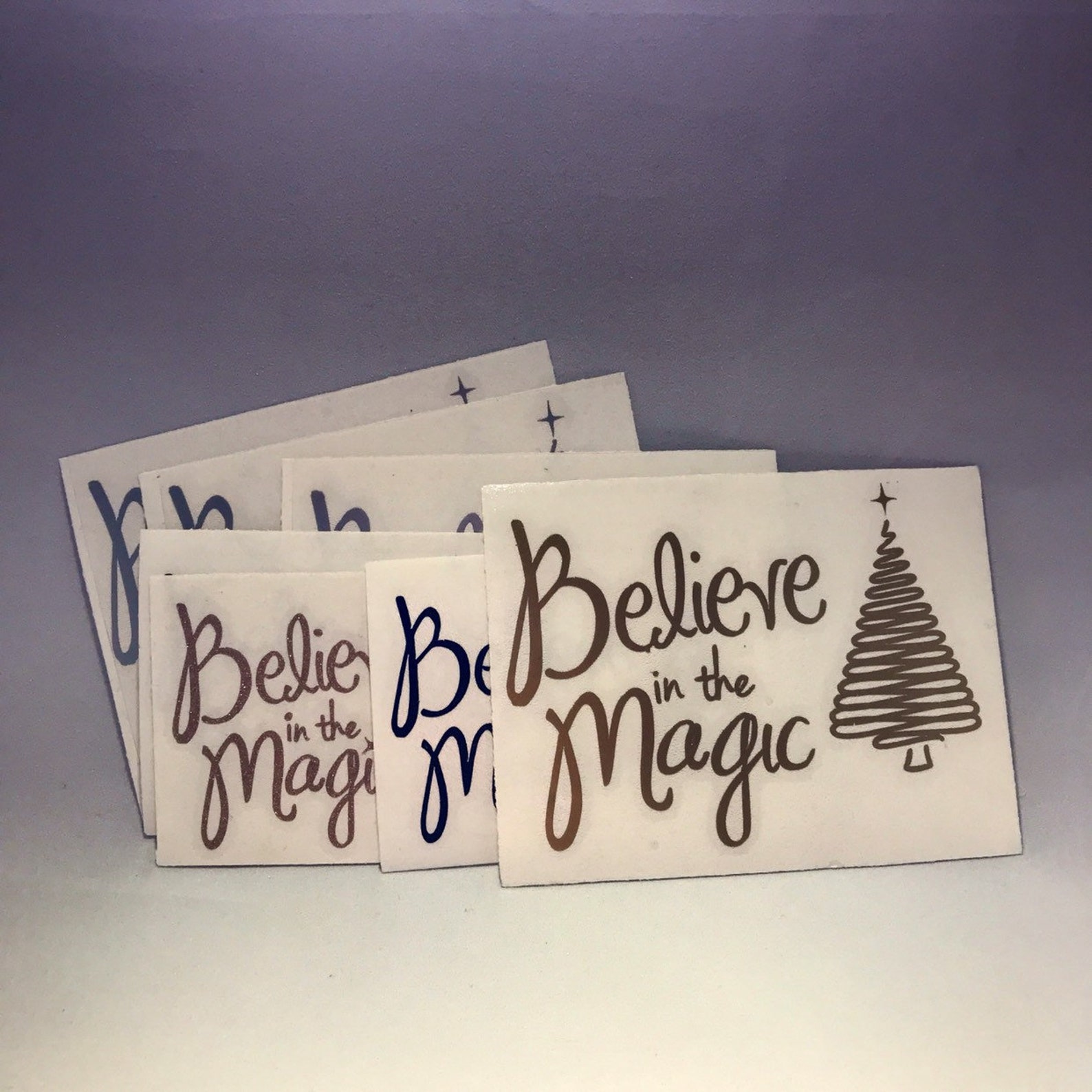 Believe in the Magic Christmas Holiday Vinyl Sticker - Etsy