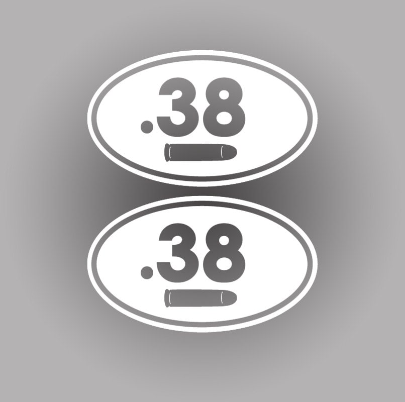 Set of 2 --- .38 Ammo Can Decal