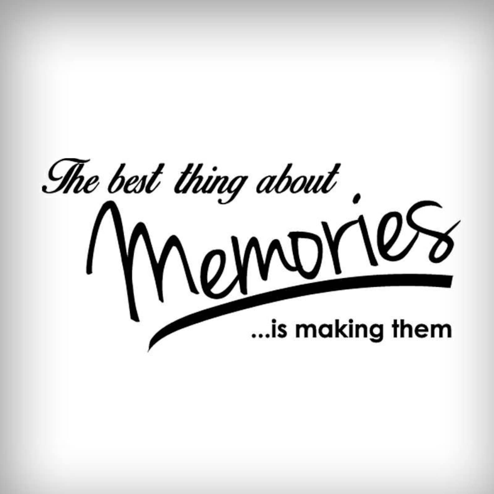 Best Thing About Memories Decal Perfect for Making Memory - Etsy
