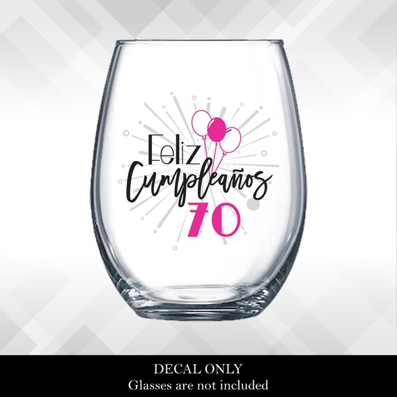 Feliz Cumpleaños Birthday Decals Personalized Decals for - Etsy