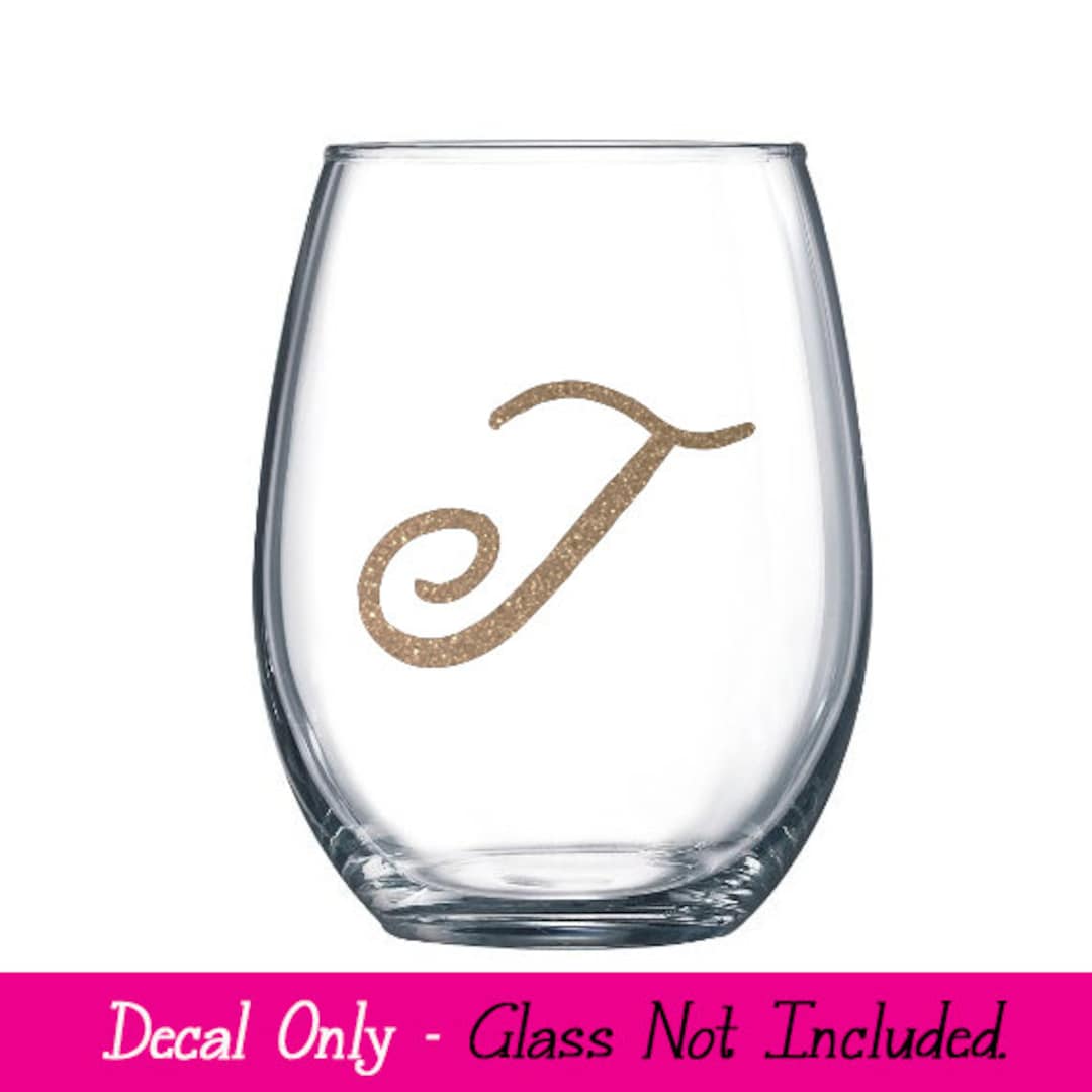 Initial Monogram Letter DECAL - Vinyl Sticker - Decals for Cars ...