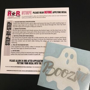 Boozin' - Halloween Decal for Wine Glasses, Plastic Cups and Tumblers ...