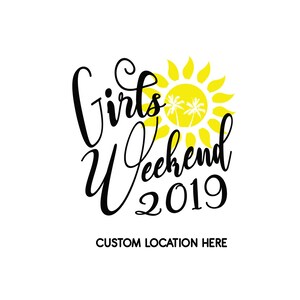 Girls' Weekend Wine Glass or Plastic Tumbler DECALS - Diy Cup Stickers ...