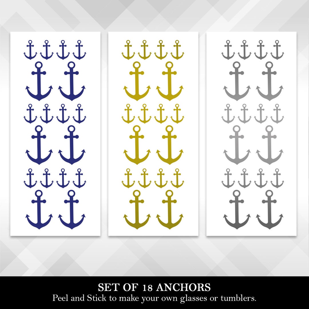 Anchor Decal Sheet | Decorative Anchor Set | Sailor Stickers | DIY ...