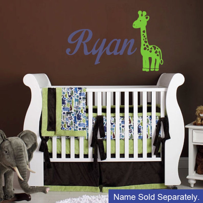 Baby Giraffe Decal Vinyl Sticker Newborn Nursery Car | Etsy