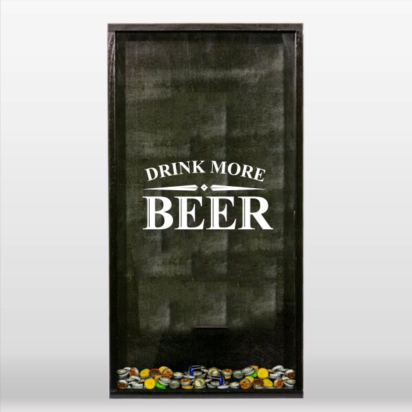 Drink More Beer - Vinyl Sticker Decal- Decal Only - Make a beer cap ...