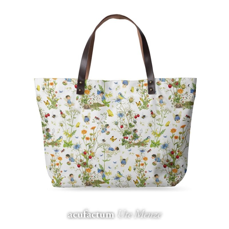 Acufactum German Fabric: Summer Fairy Boy Beautiful Heavier Cotton ...