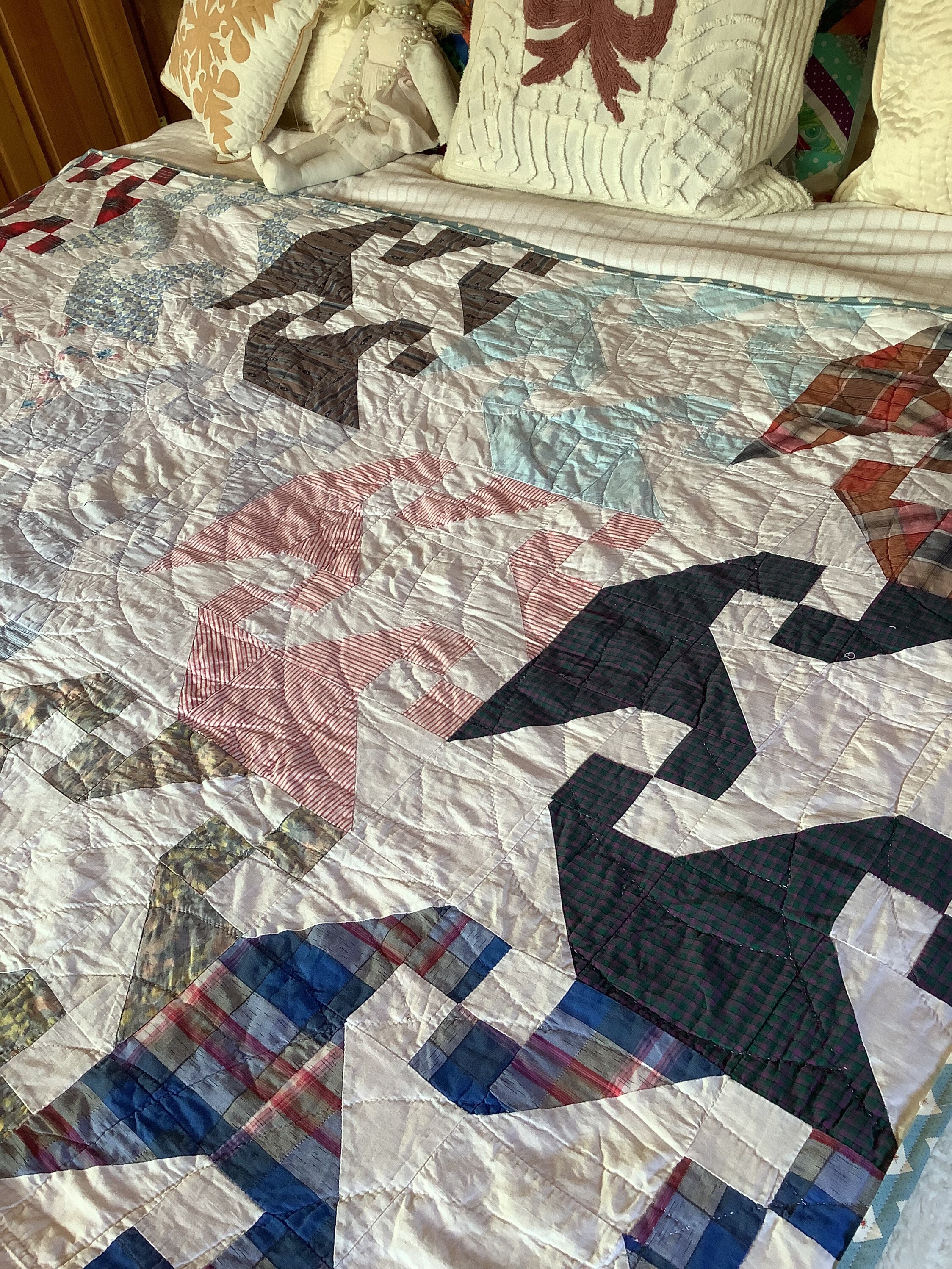 1940s Vintage Drunkards Path Quilt - Etsy