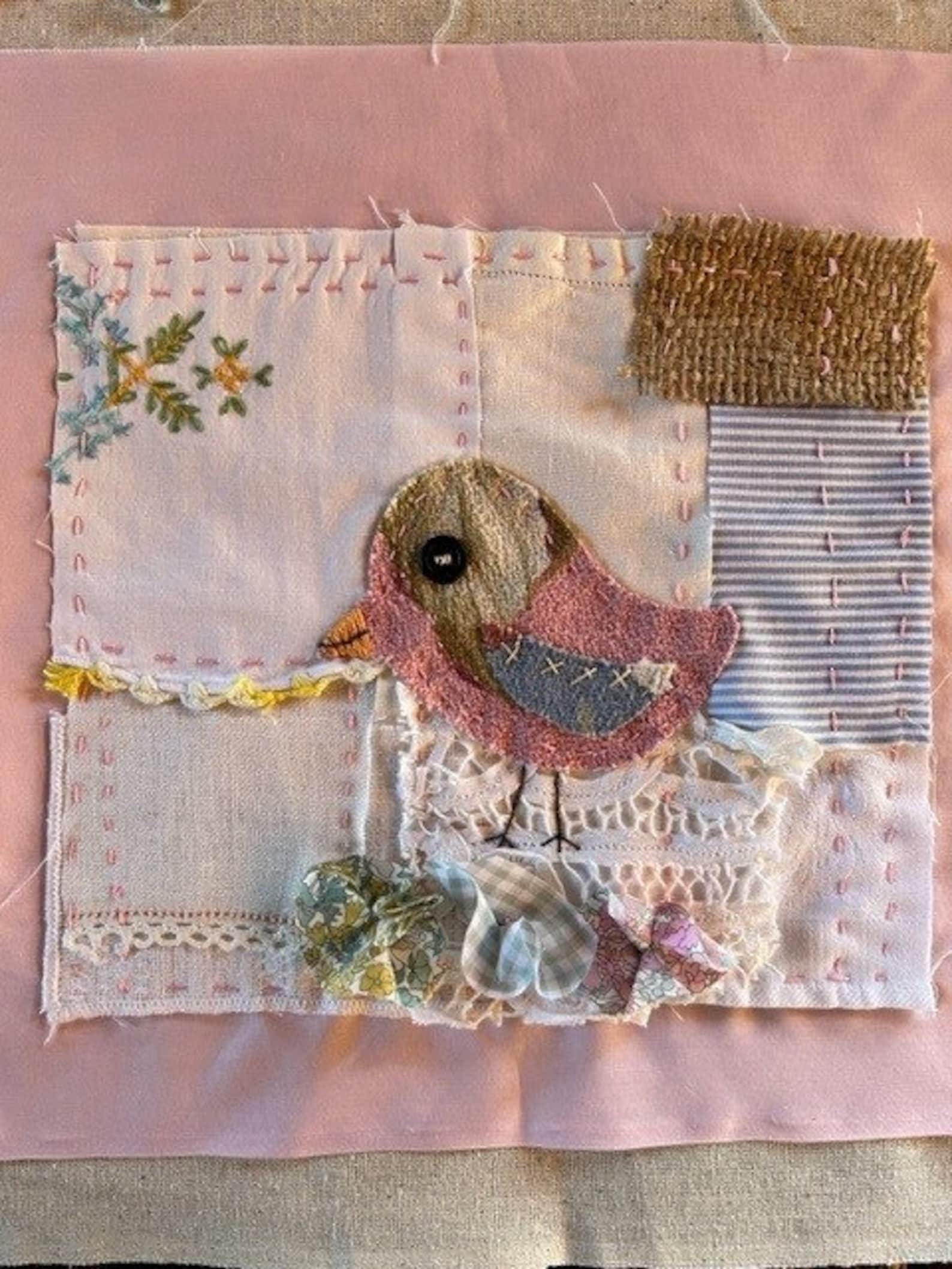 Slow Stitch Kit of the Month August is for the Birds - Etsy