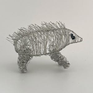 Wire Hedgehog Sculpture: Unique Animal Lover Gift - Etsy