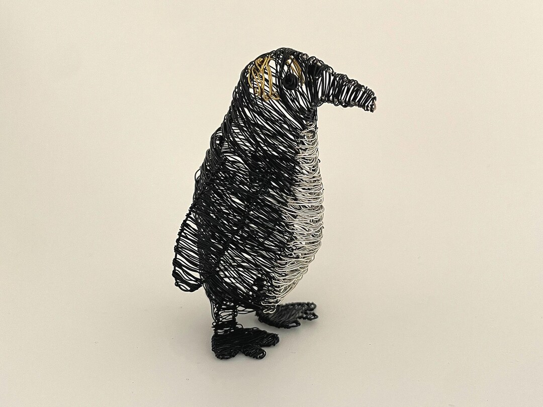 Wire Emperor Penguin Sculpture: Unique Animal Lover Gift - Etsy