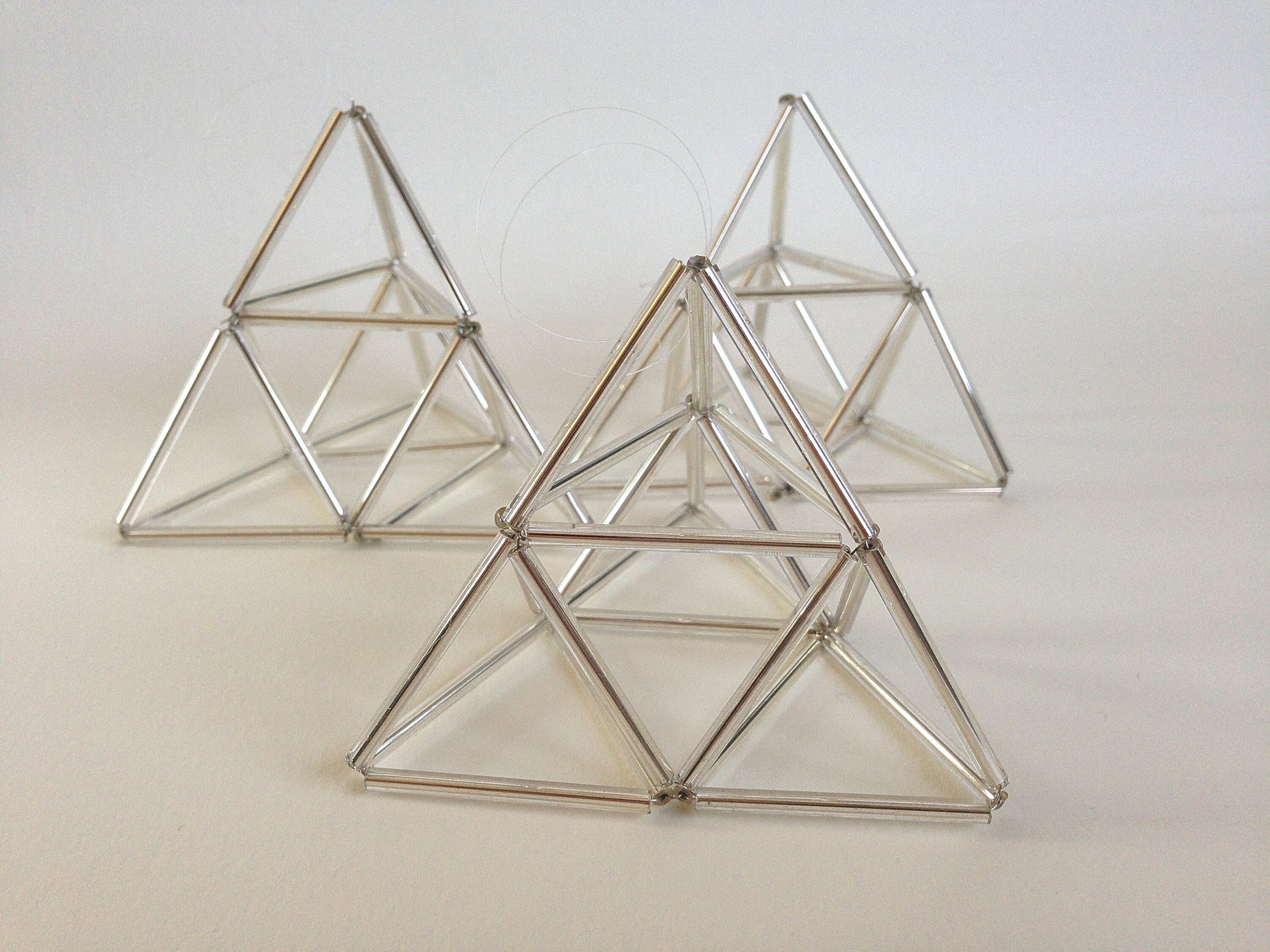 Tetrahedron Sculpture, Sacred Geometry, Himmeli Pyramid - Etsy