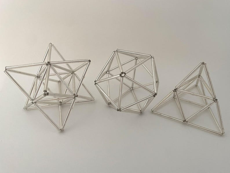 Sacred Geometry Platonic Solid Ornament - Chakra Healing Energy ...