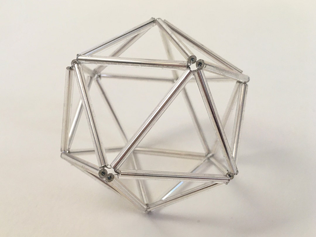 Icosahedron Sculpture, Sacred Geometry, Unique Hexagonal Decoration - Etsy