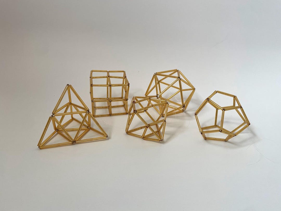 Sacred Geometry Platonic Solid Ornament - Chakra Healing Energy ...