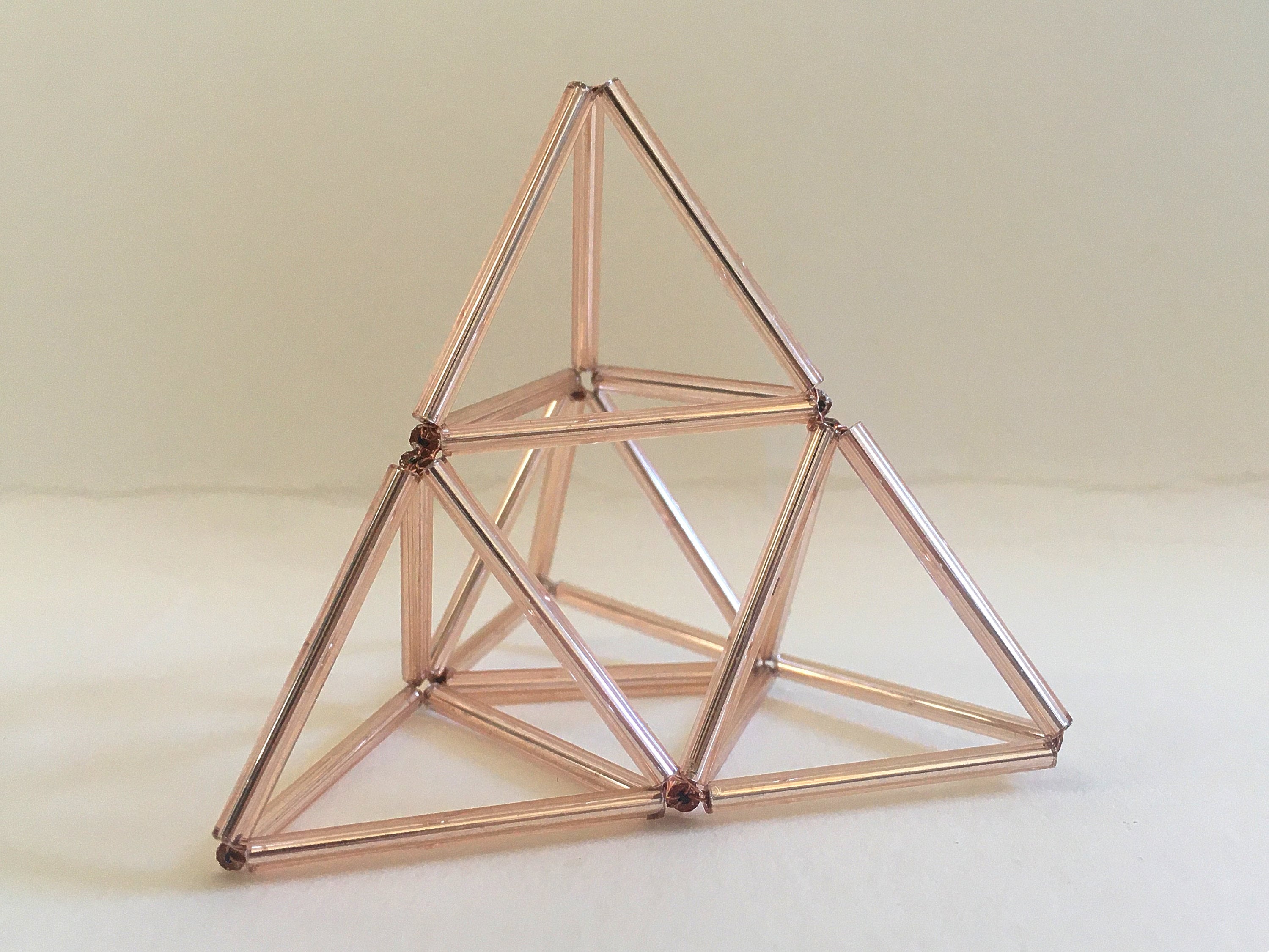 Tetrahedron Sculpture, Sacred Geometry, Himmeli Pyramid - Etsy