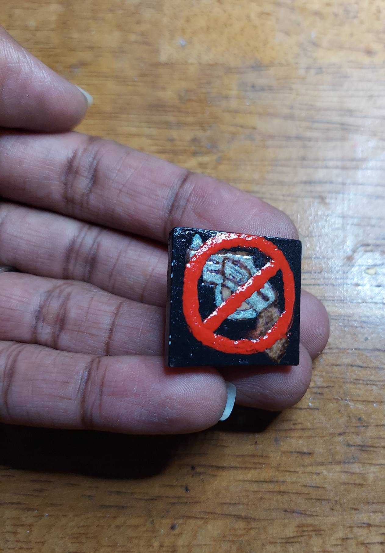 Stop the Violence Lapel Pin Wood Brooch Wood Lapel Pin - Etsy