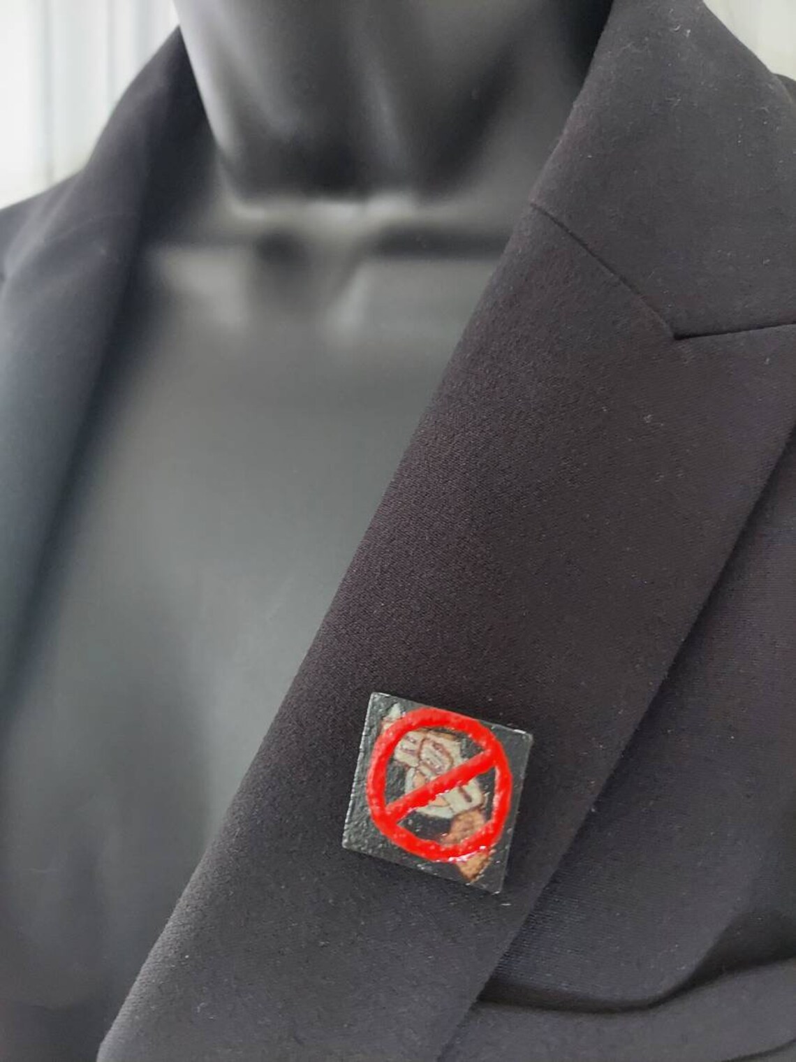 Stop the Violence Lapel Pin Wood Brooch Wood Lapel Pin - Etsy