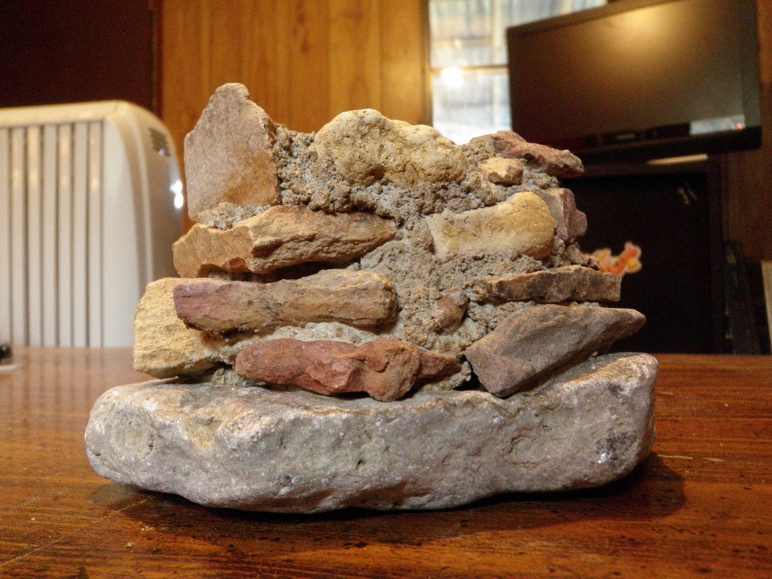 Hand Made Mini Rock Fire Ring Campfire Candle Holder - Etsy