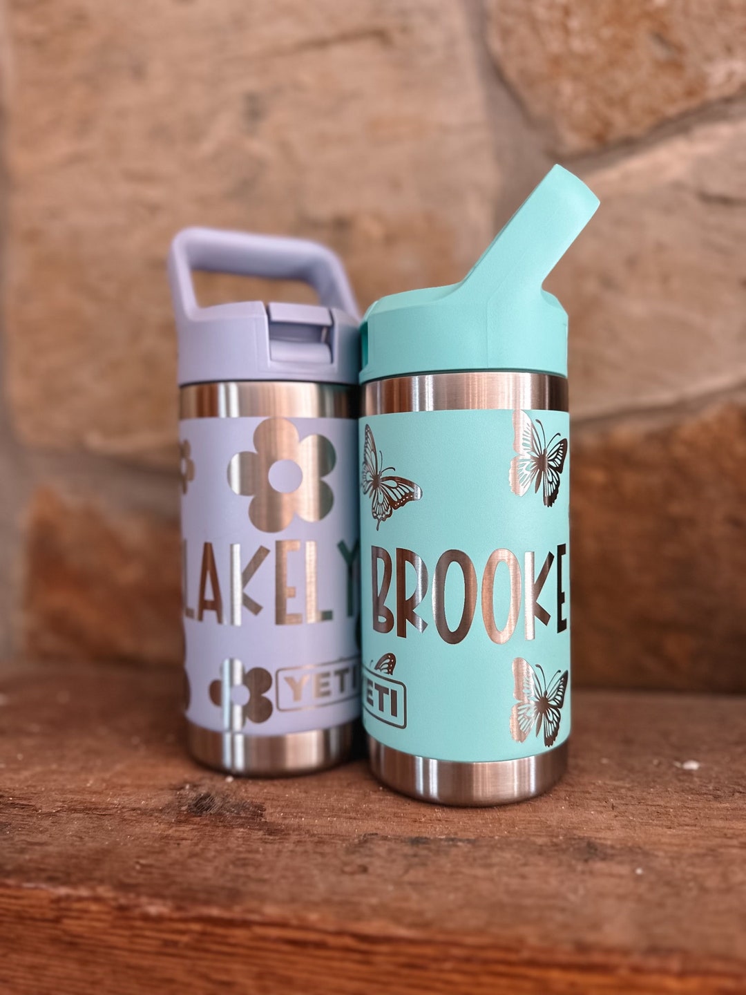 Customizable 12oz Yeti Kids Water Bottle - Engraved Full Wrap Stainless ...