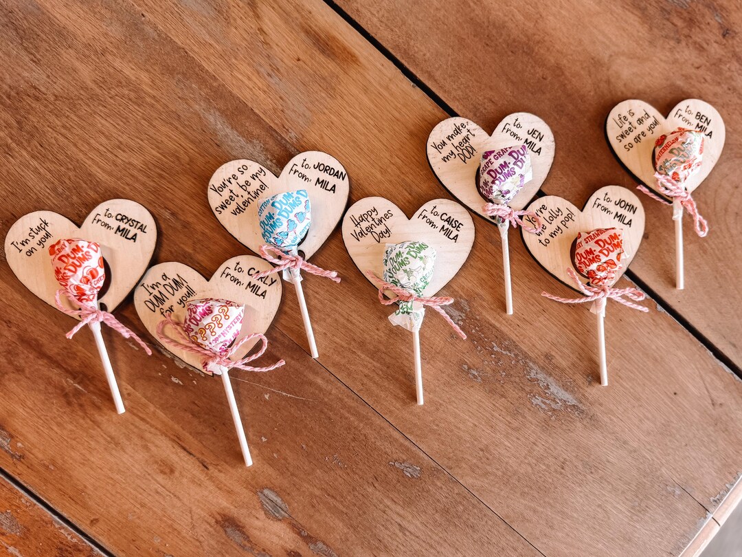 Lollipop Valentine's Cards for Children's Classroom Exchange - Fun DIY ...