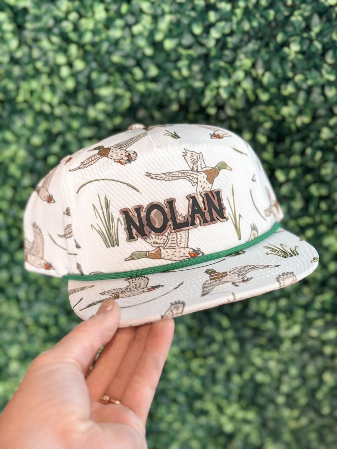 Personalized Leather Patch Snapback Hat for Boys, Toddlers & Youth ...