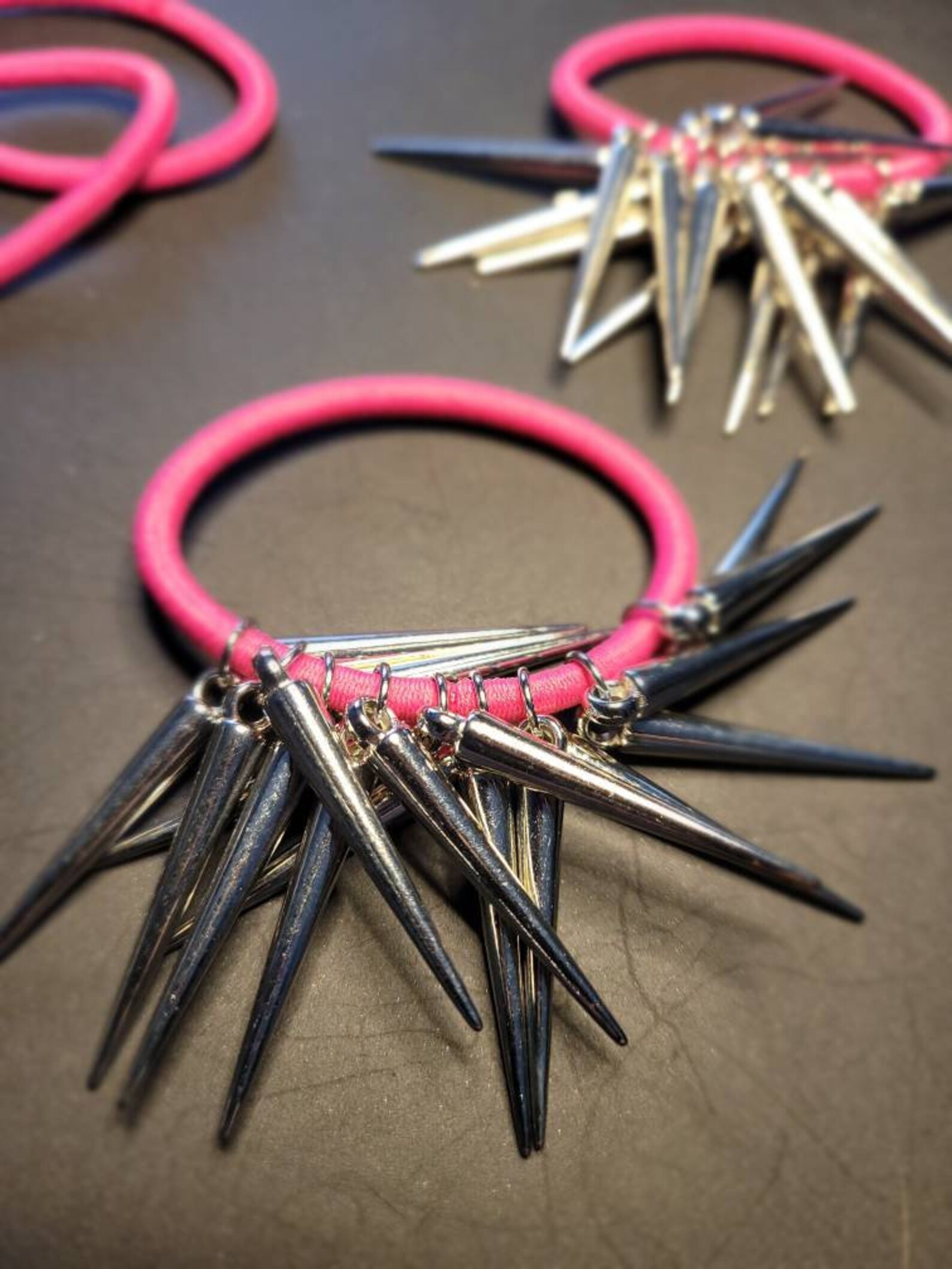 Spike Hair Tie | Punk Ponytail Accessory, Gold Finish - Etsy