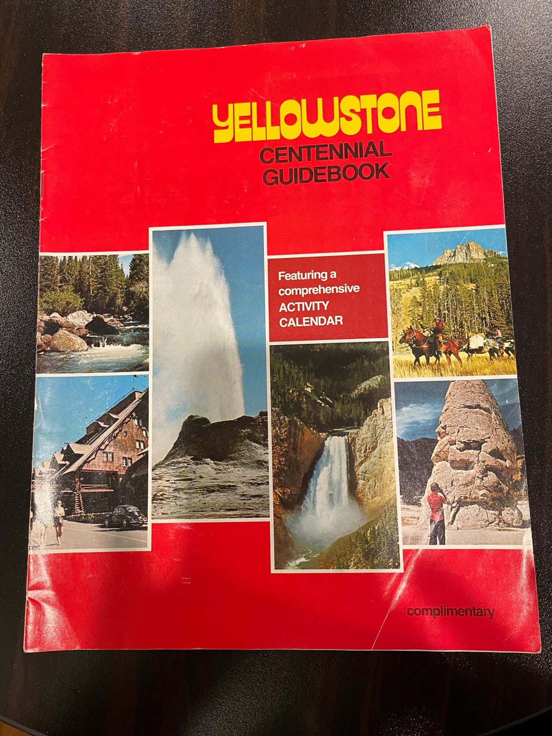 1972 Yellowstone Centennial Guidebook: Vintage National Park ...
