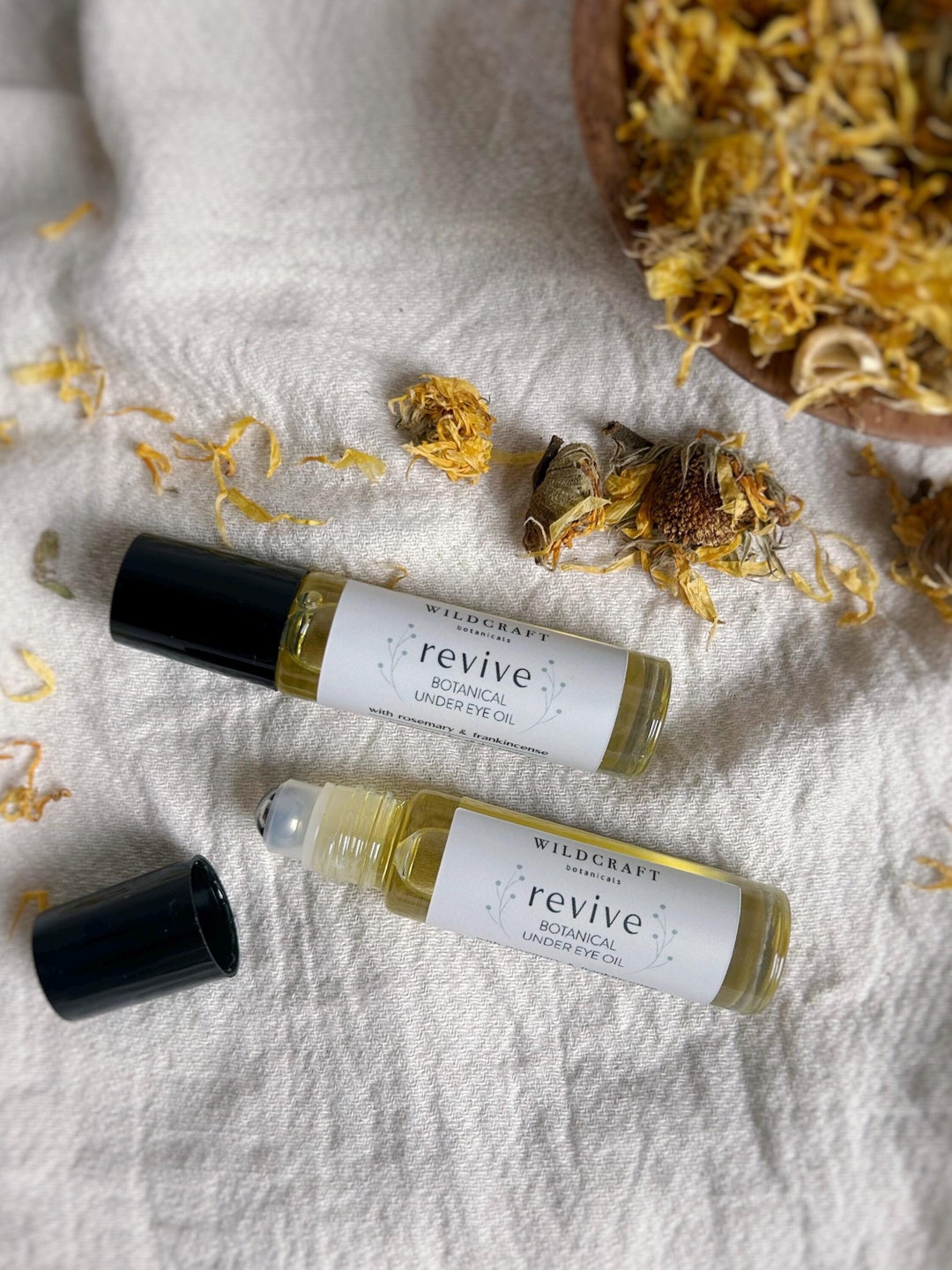 Revive Botanical Under Eye Oil Hydrating Roller for Dark Circles Essential Oil Blend - Etsy