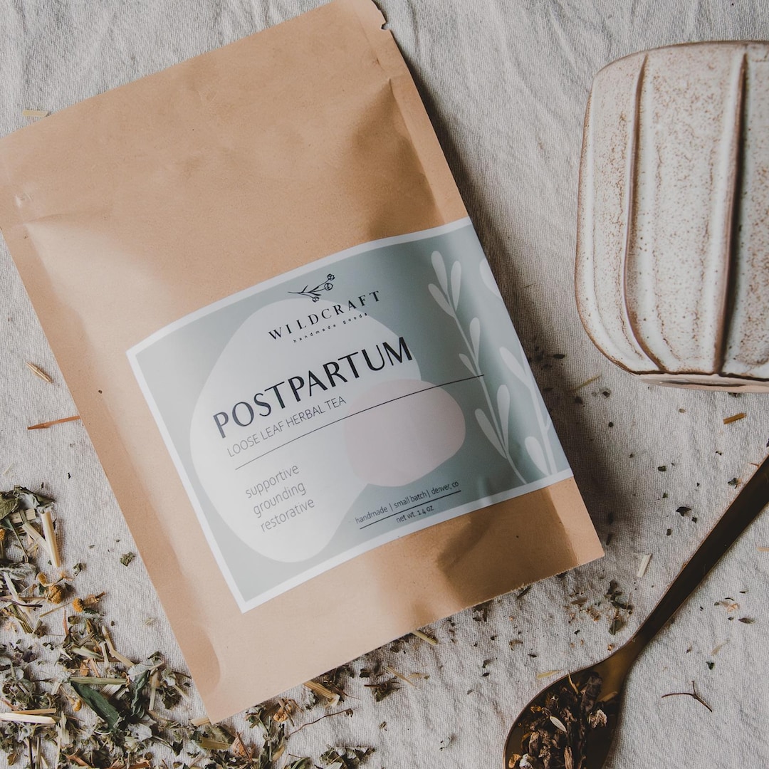 Postpartum Herbal Tea Blend | Organic | Comforting | Relaxing Support ...