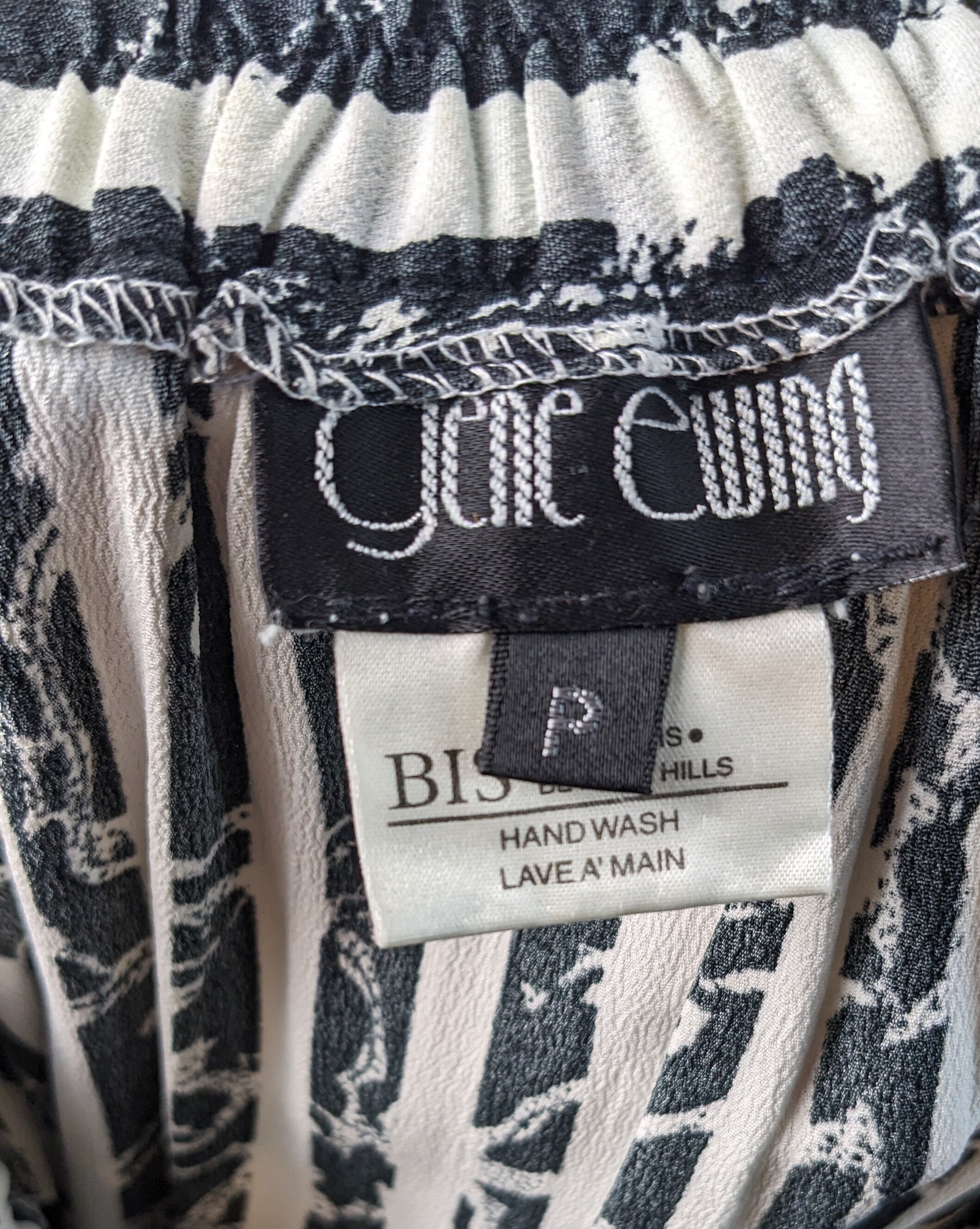 Gene Ewing Bis Beverly Hills Vintage 1980s Black Cat Midi Skirt Slits ...