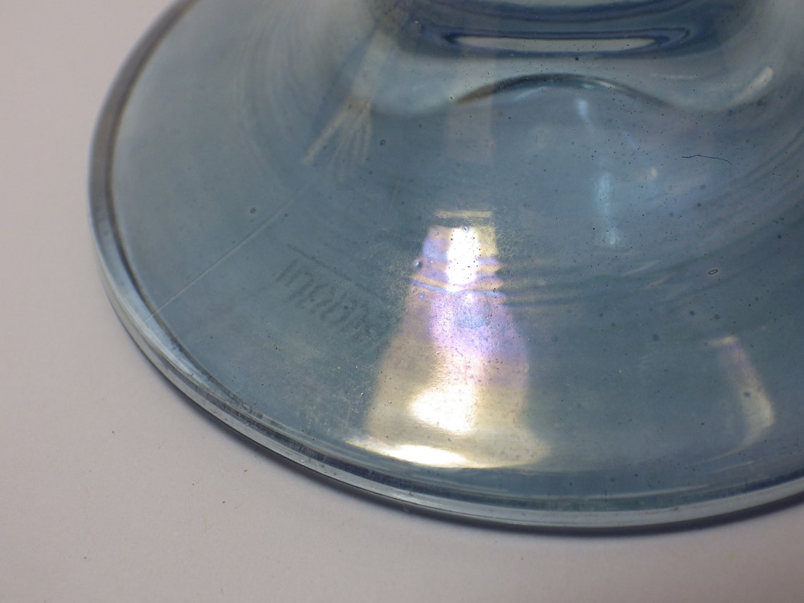 Thomas of Germany Colonna Blue Burgundy Wine Glass Goblet | Etsy